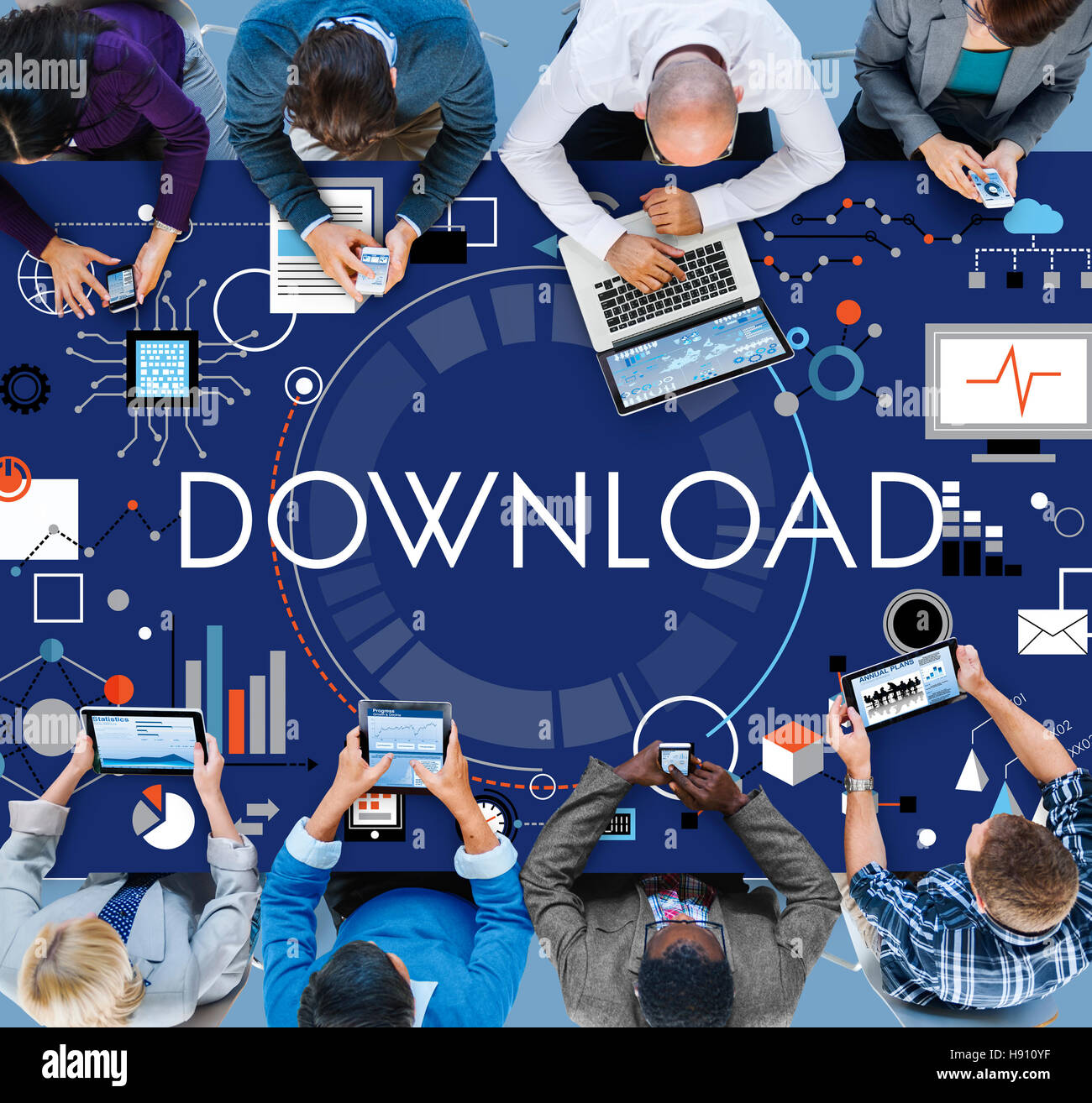 Download Sharing NEtwork Internet Information Concept Stock Photo - Alamy