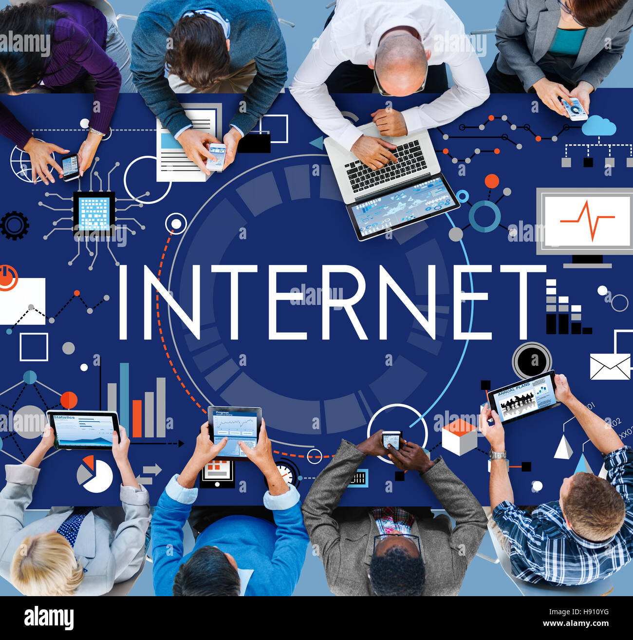 Internet Online Technology Connection Computer Concept Stock Photo - Alamy