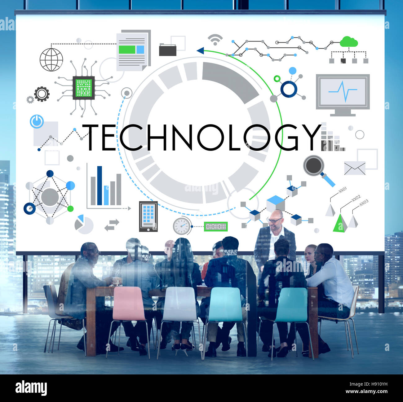 Technology Innovation Innovative Internet Evolution Concept Stock Photo ...