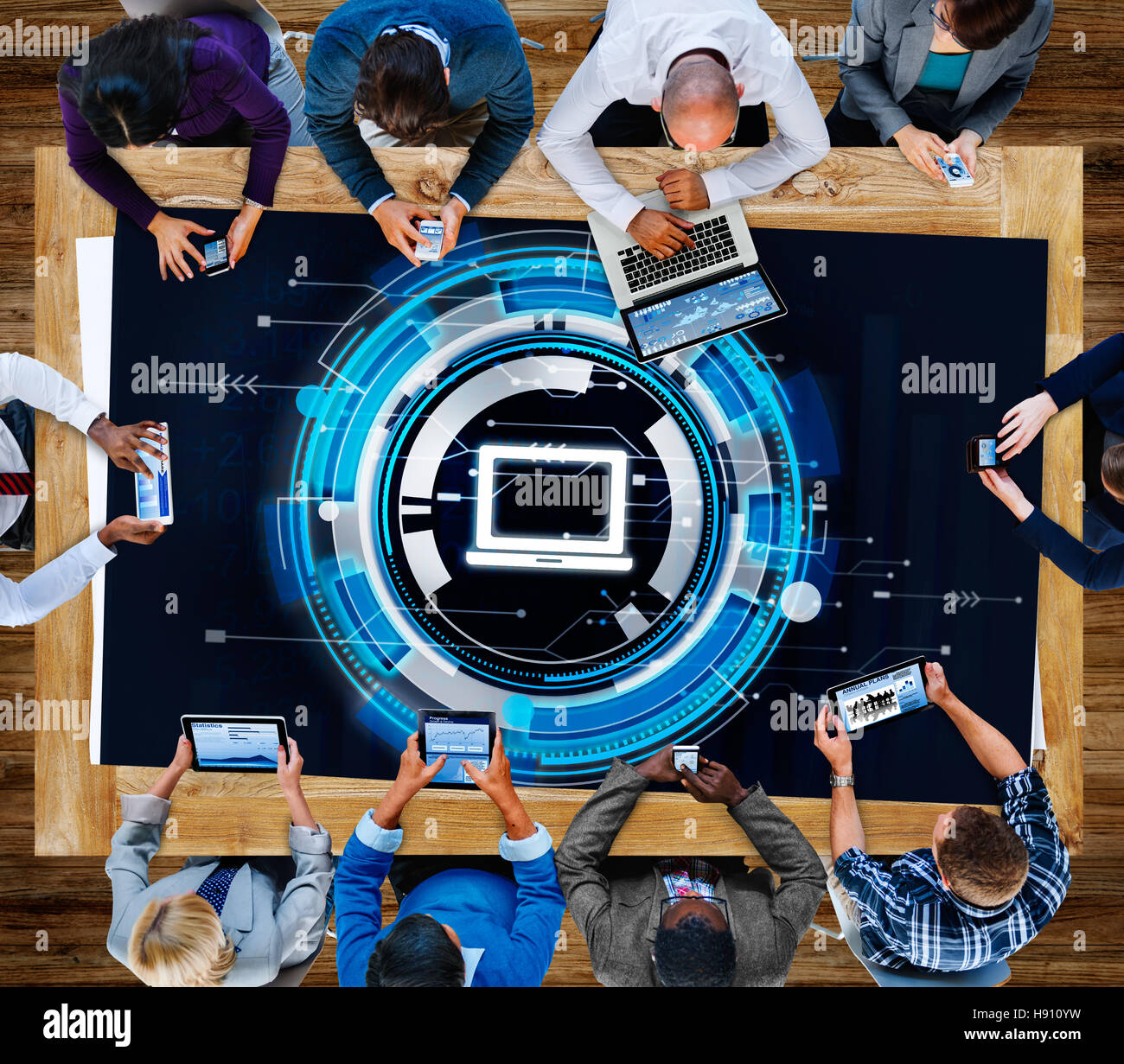 Computer Information Technology Connection Concept Stock Photo - Alamy