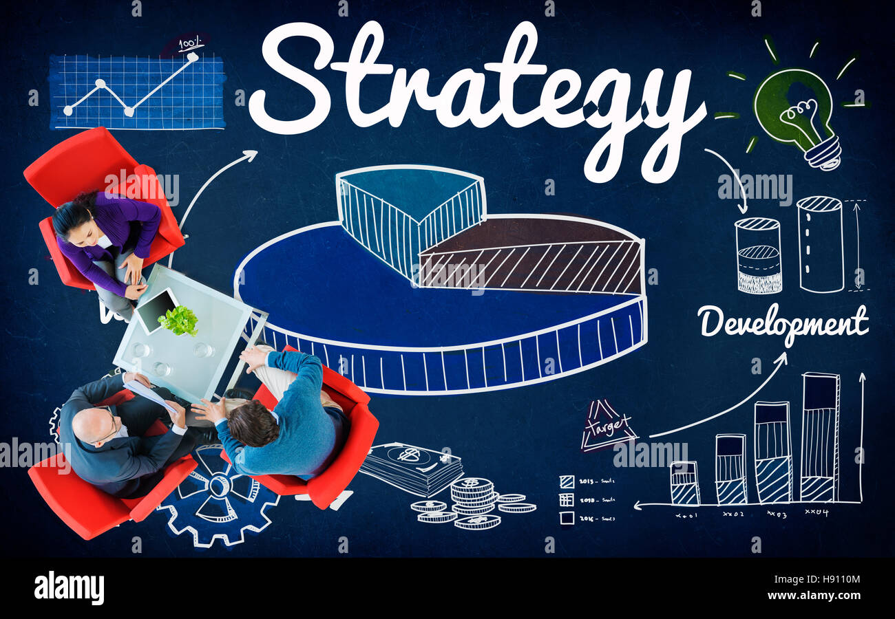 Strategy Business Chart Vision Development Concept Stock Photo - Alamy