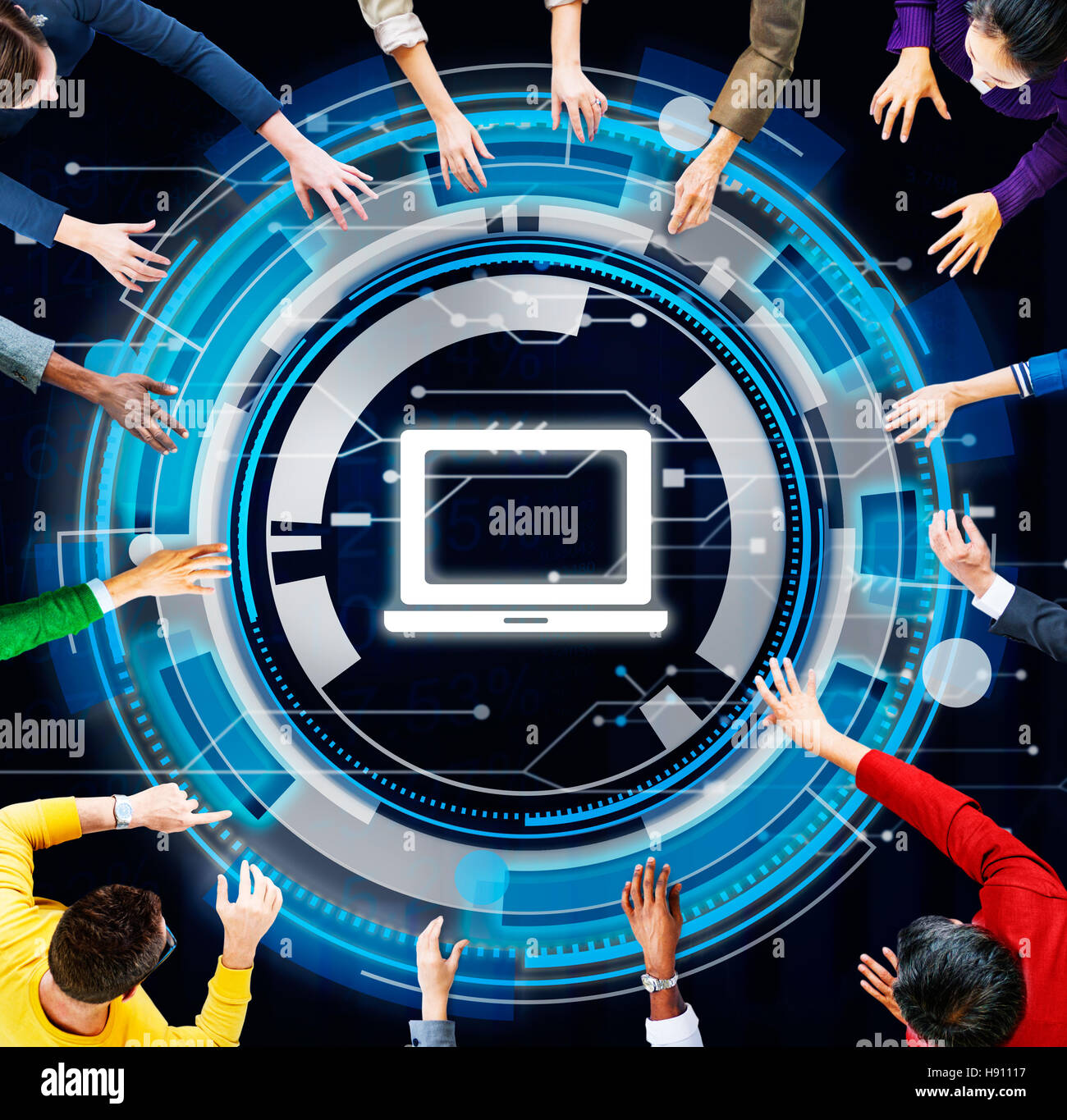 Computer Information Technology Connection Concept Stock Photo - Alamy