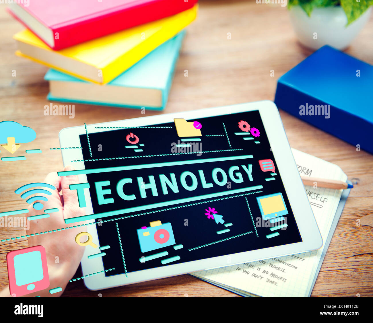 Technology Modern Device Connection Network Concept Stock Photo - Alamy