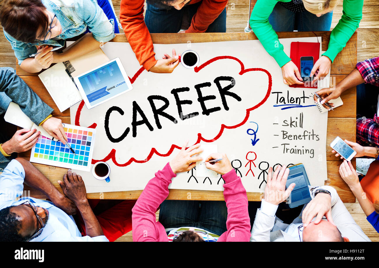 Career Talent Skill Talent Benefits Occupation Concept Stock Photo - Alamy