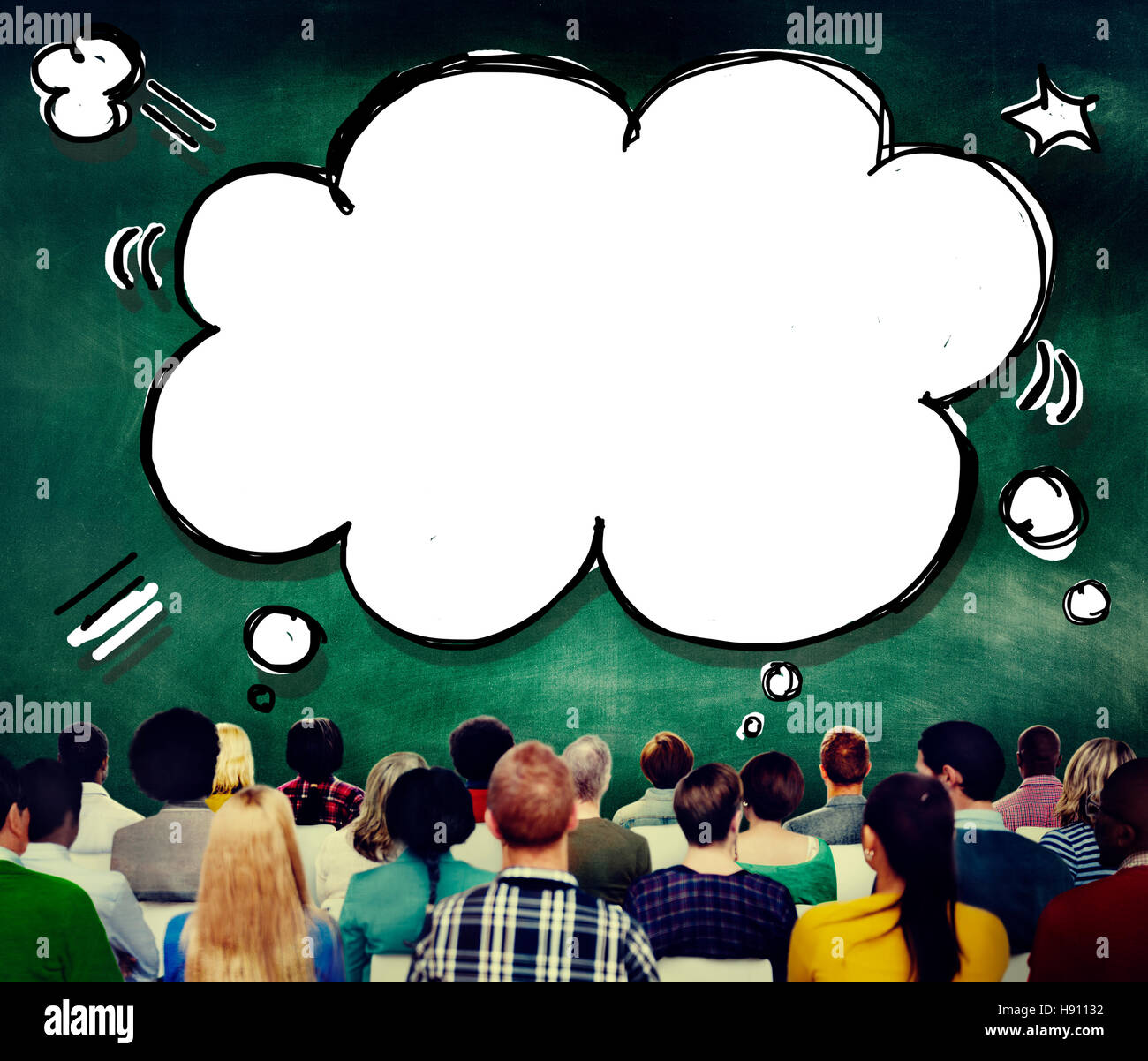 Thought Bubble Thinking Ideas Imagination Concept Stock Photo - Alamy