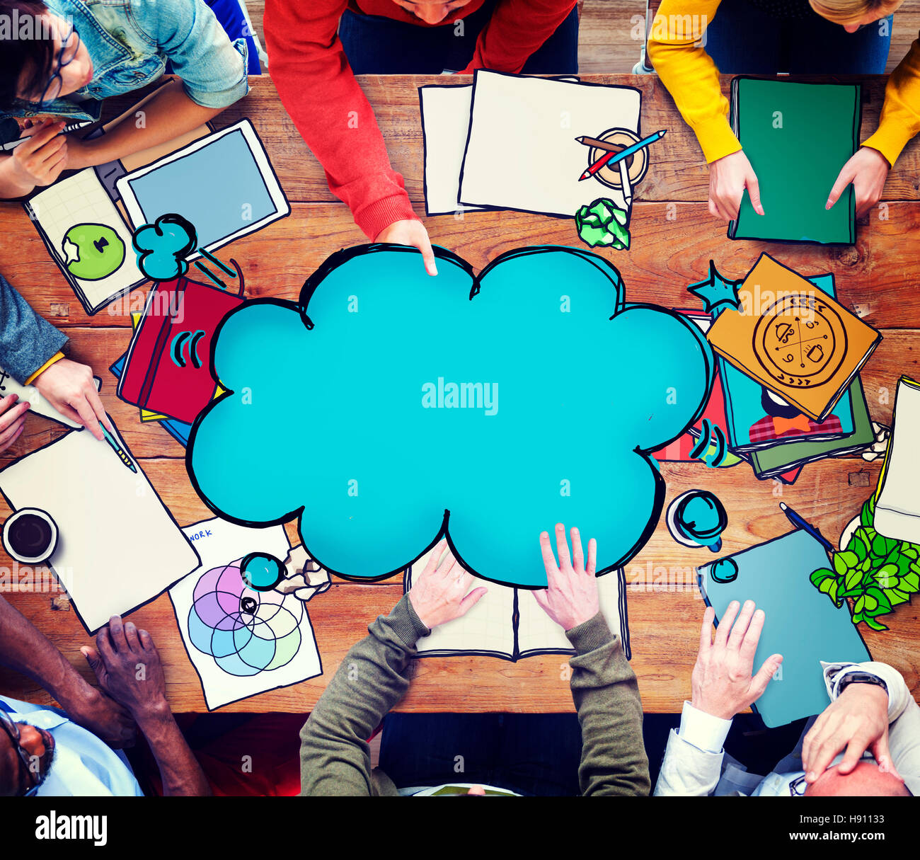 Thought Bubble Thinking Ideas Imagination Concept Stock Photo - Alamy