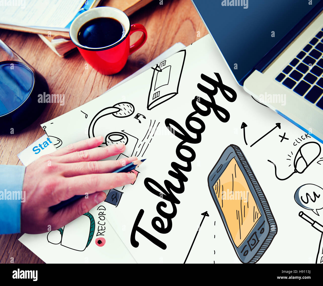 Technology Digital Innovation Internet Science Concept Stock Photo - Alamy