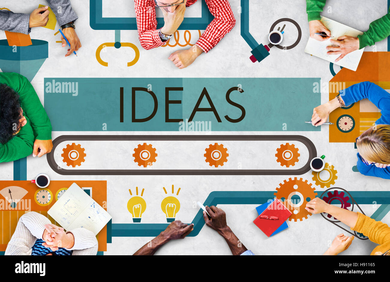 Innovation Ideas Imagine Processing System Concept Stock Photo - Alamy