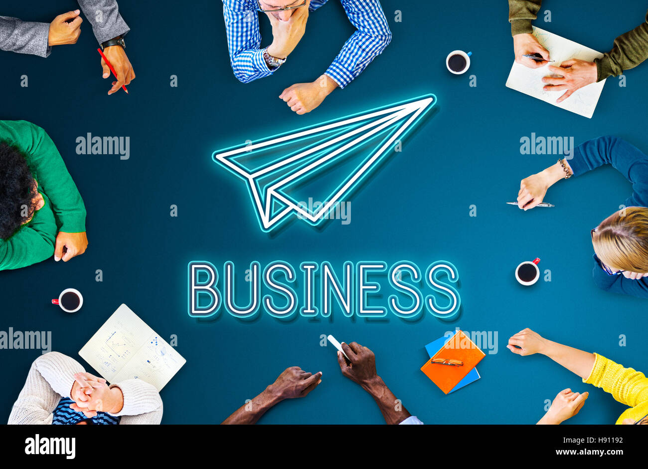 Launch Business Mission Startup Begin Mission Concept Stock Photo - Alamy