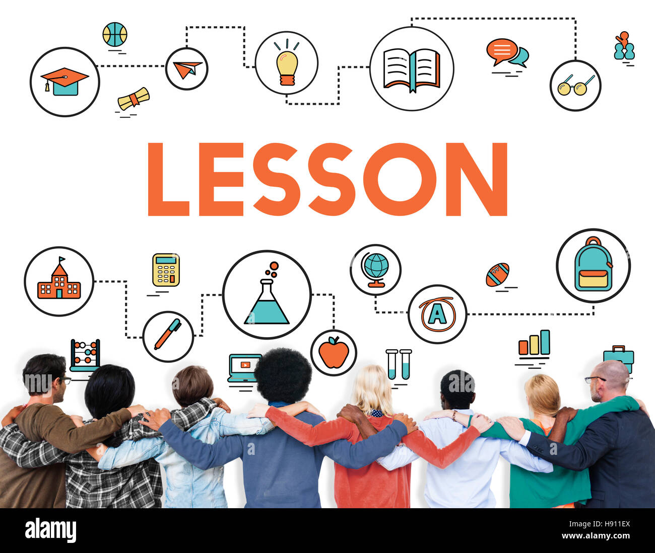 Lesson Learning Literacy Knowledge Education Concept Stock Photo - Alamy