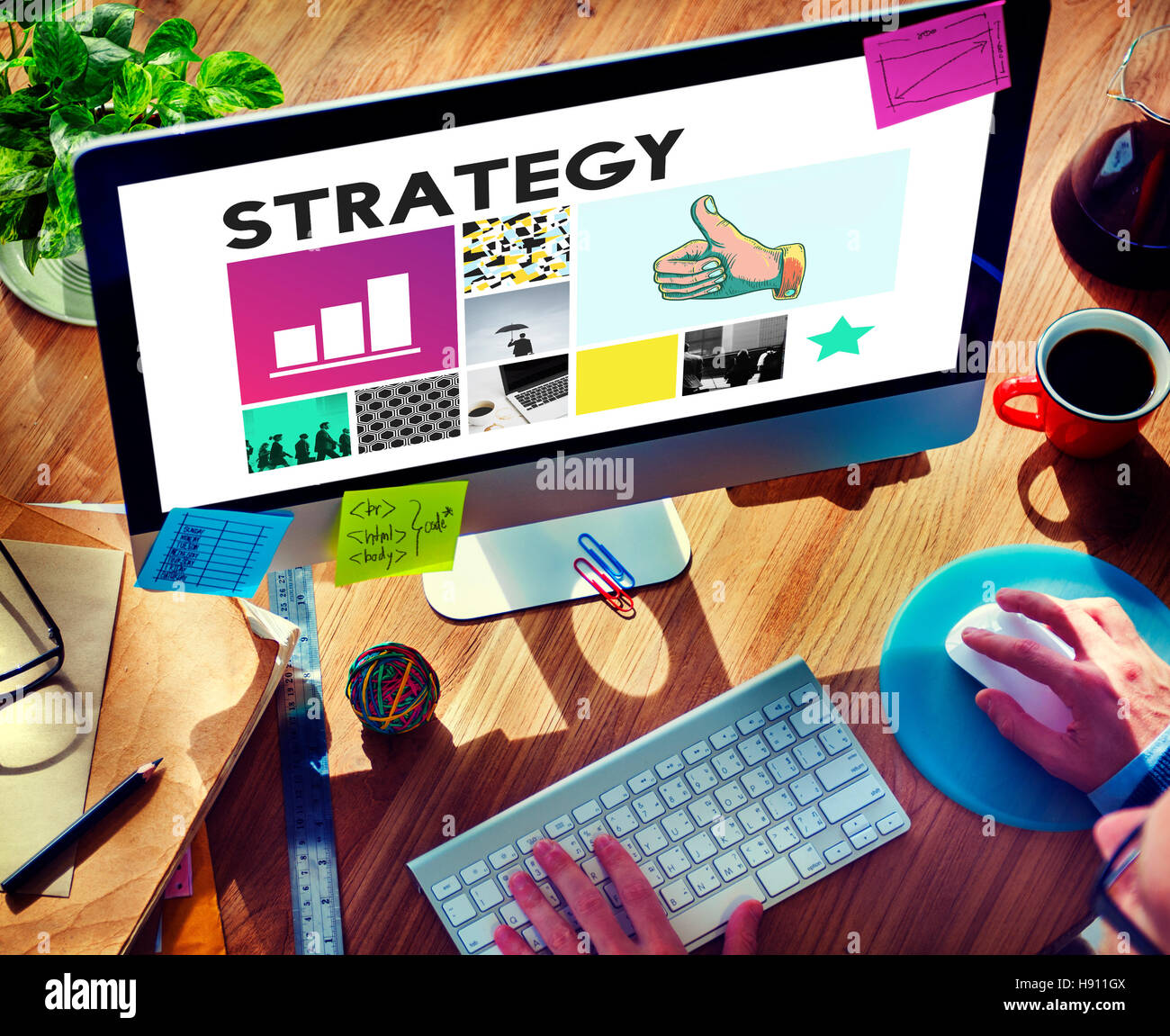 Strategy Motivation Objective Planning Process Concept Stock Photo - Alamy
