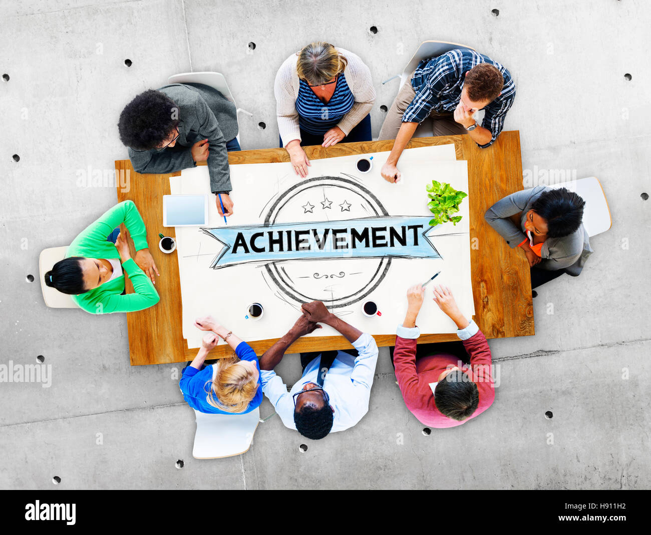 Achievement Accomplishment Success Goal Concept Stock Photo - Alamy