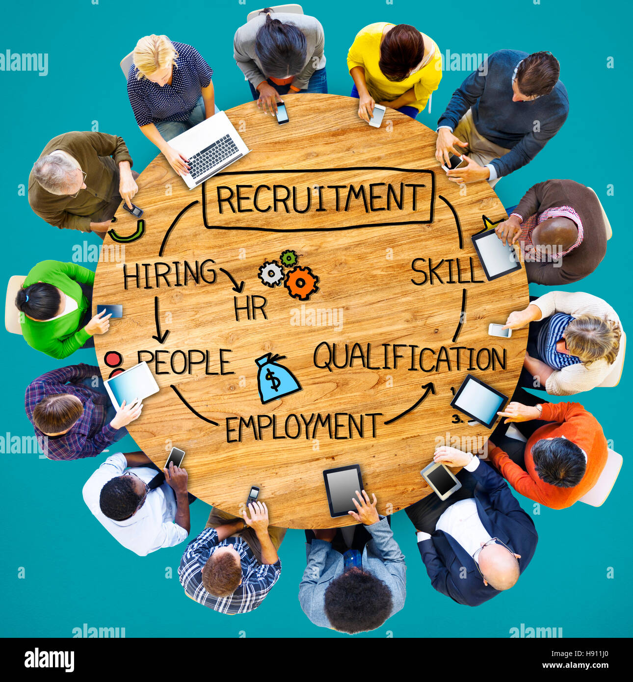 Recruitment Hiring Skill Qualification Job Concept Stock Photo - Alamy