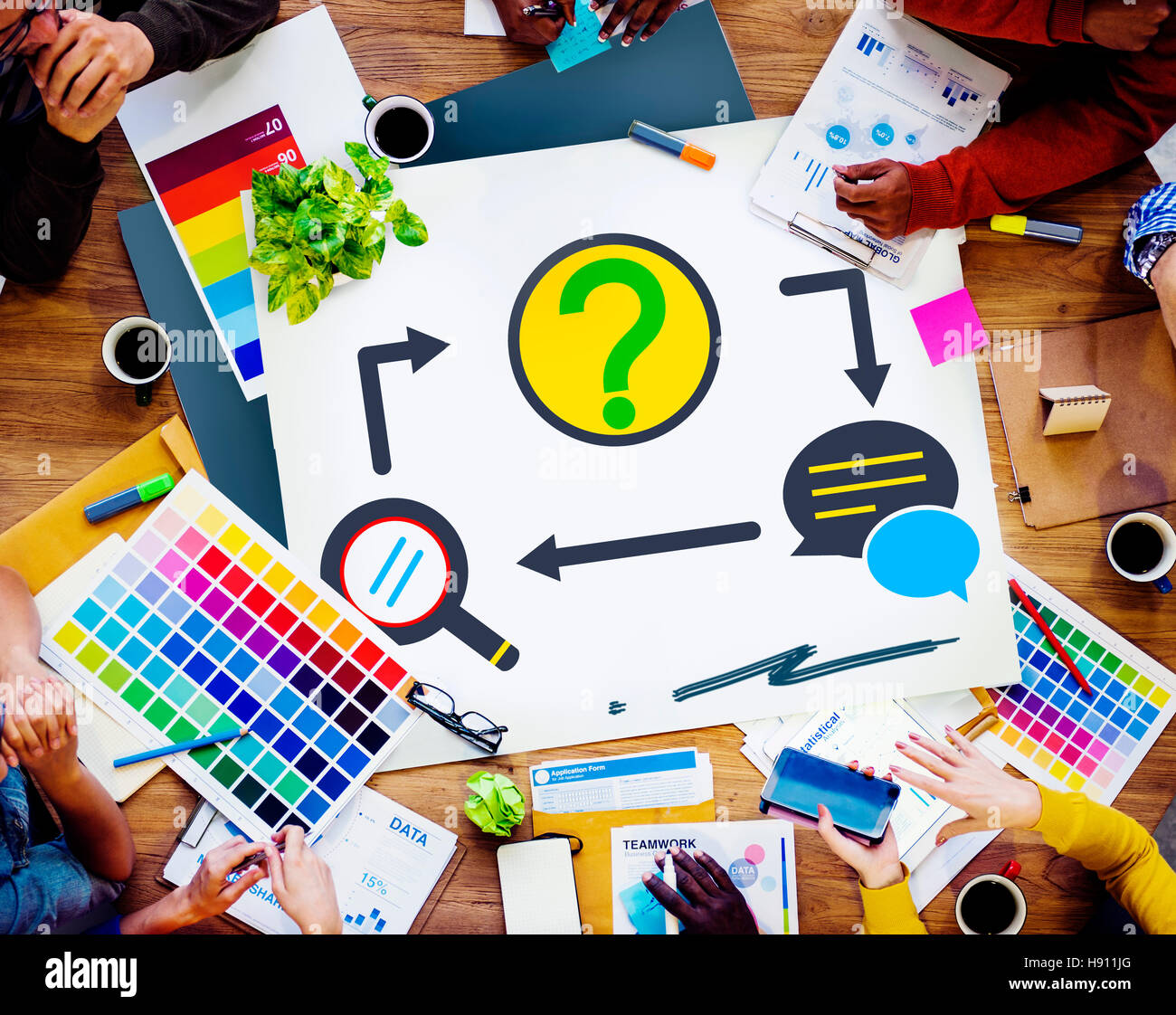Frequently Asked Questions Inquiry Asking Concept Stock Photo - Alamy