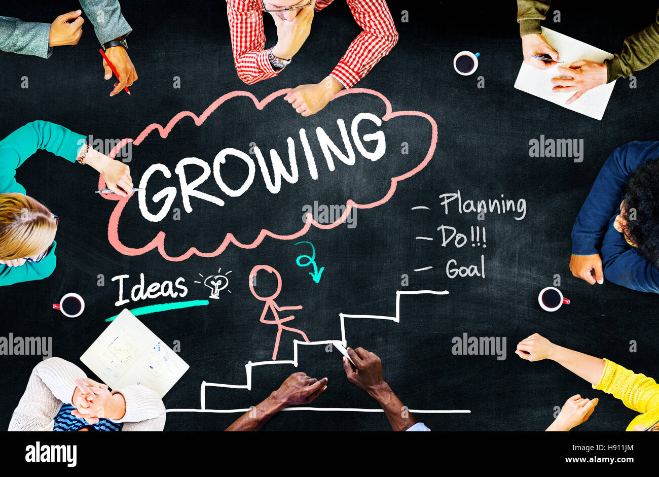 Growing Growth Mission Success Opportunity Concept Stock Photo - Alamy
