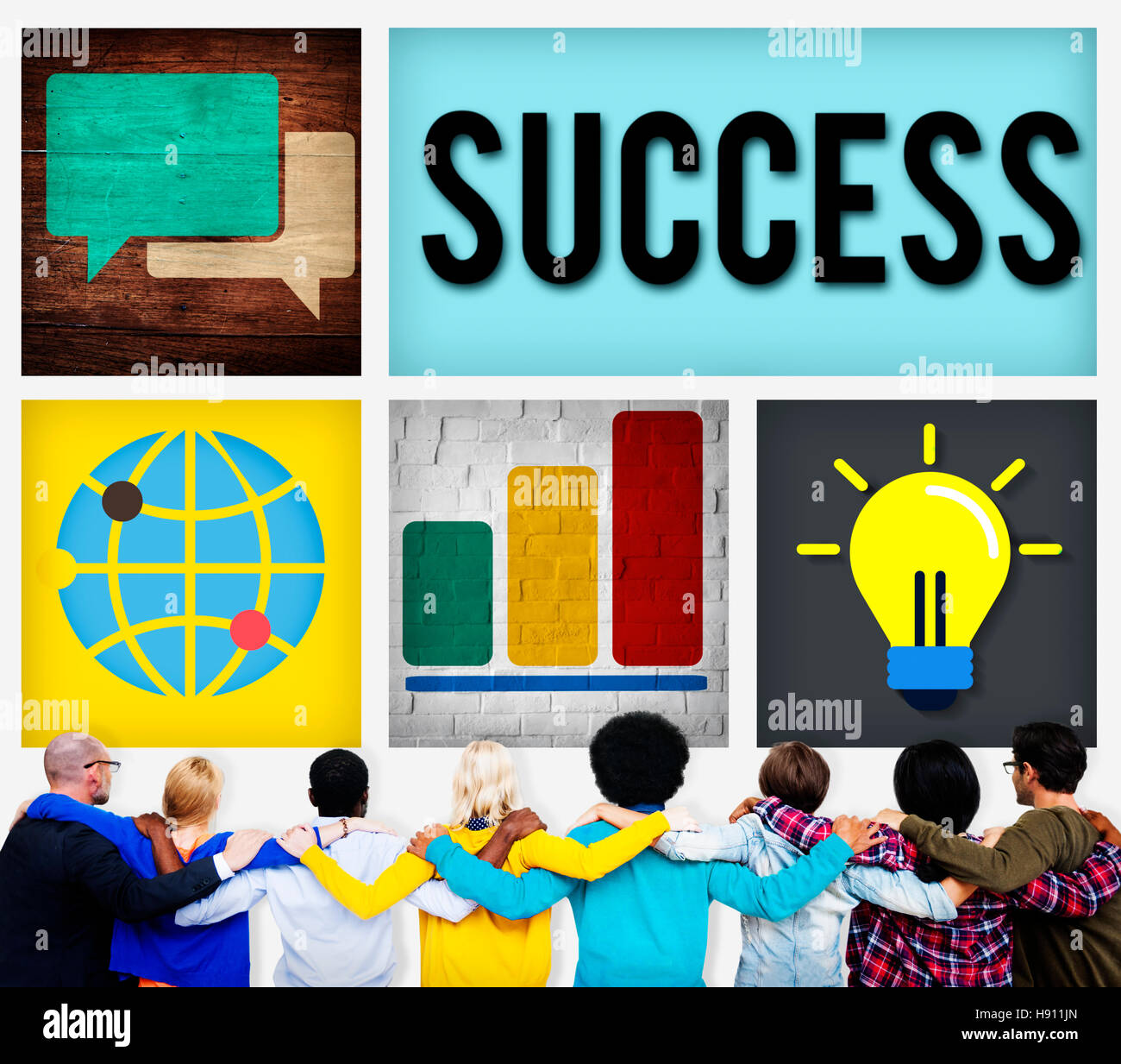 Success Goal Achievement Accomplishment Successful Concept Stock Photo ...