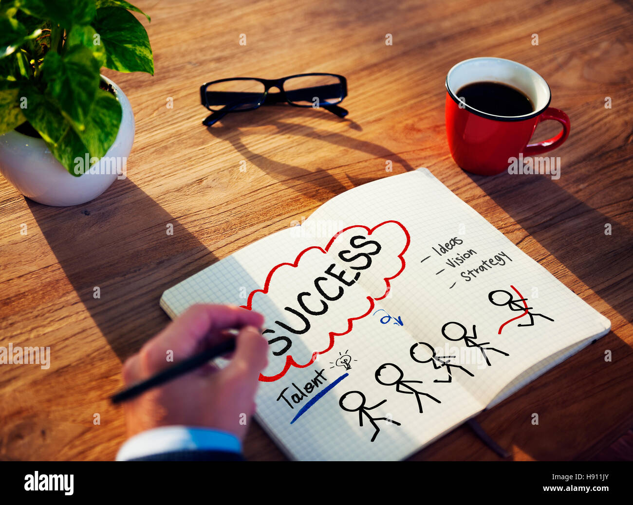 Success Talent Vision Strategy Goals Concept Stock Photo - Alamy