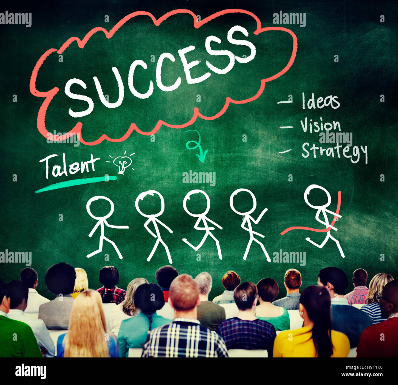 Success Talent Vision Strategy Goals Concept Stock Photo - Alamy