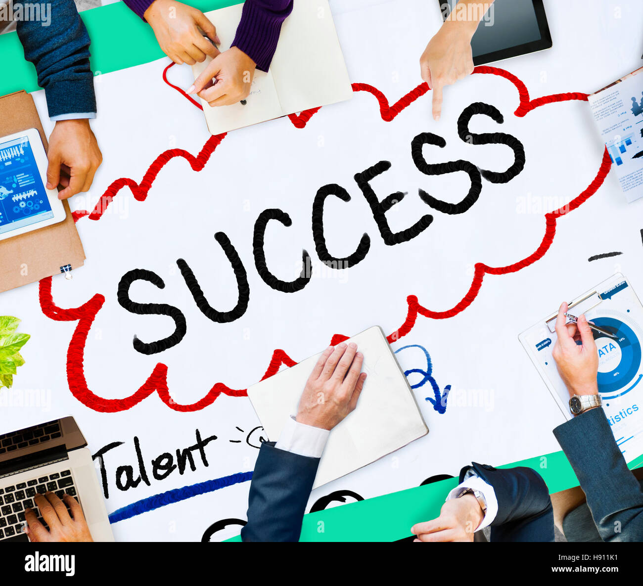 Success Talent Vision Strategy Goals Concept Stock Photo - Alamy