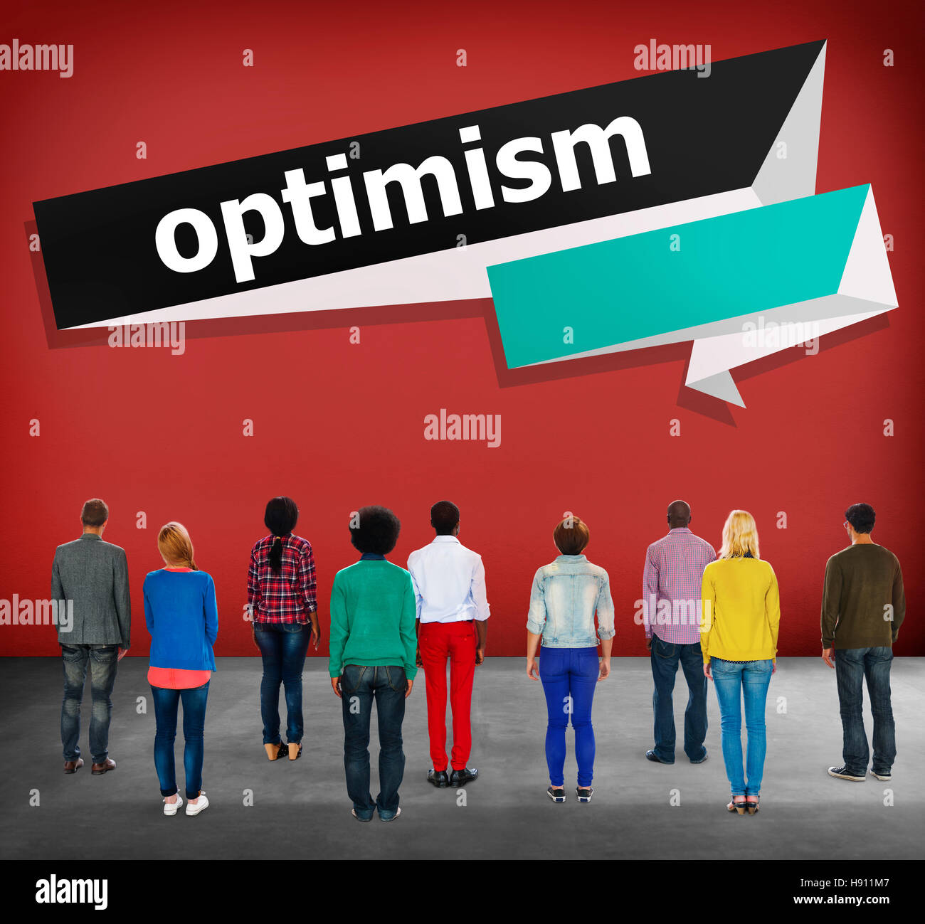 Optimism Attitude Hopeful Positive Thinking Concept Stock Photo - Alamy