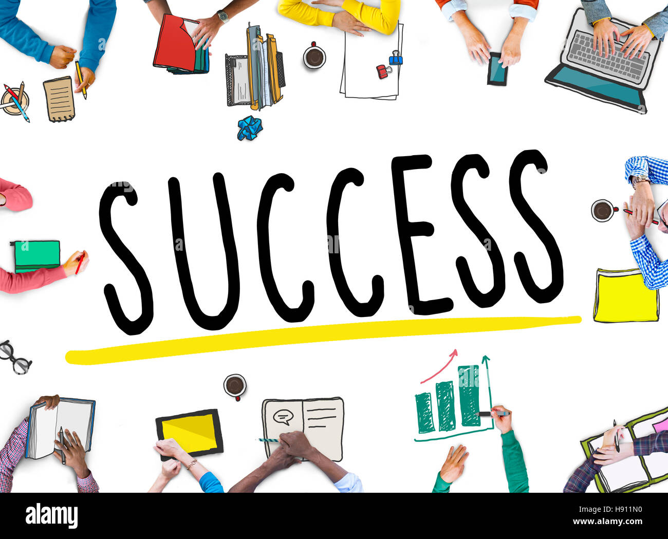 Success Competition Winning Mission Motivation Concept Stock Photo - Alamy