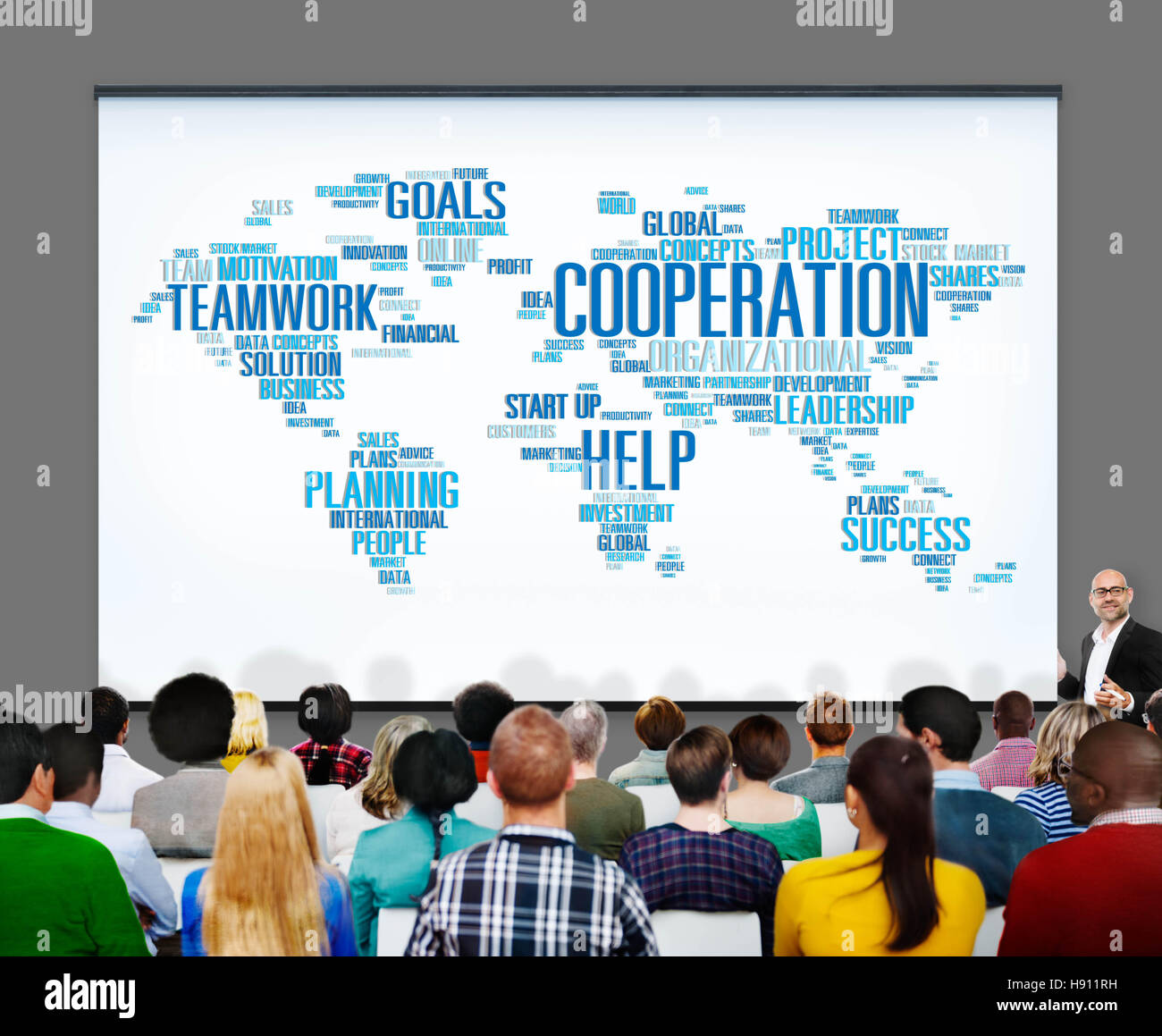 Cooperation Teamwork Assistance Help Support Concept Stock Photo - Alamy