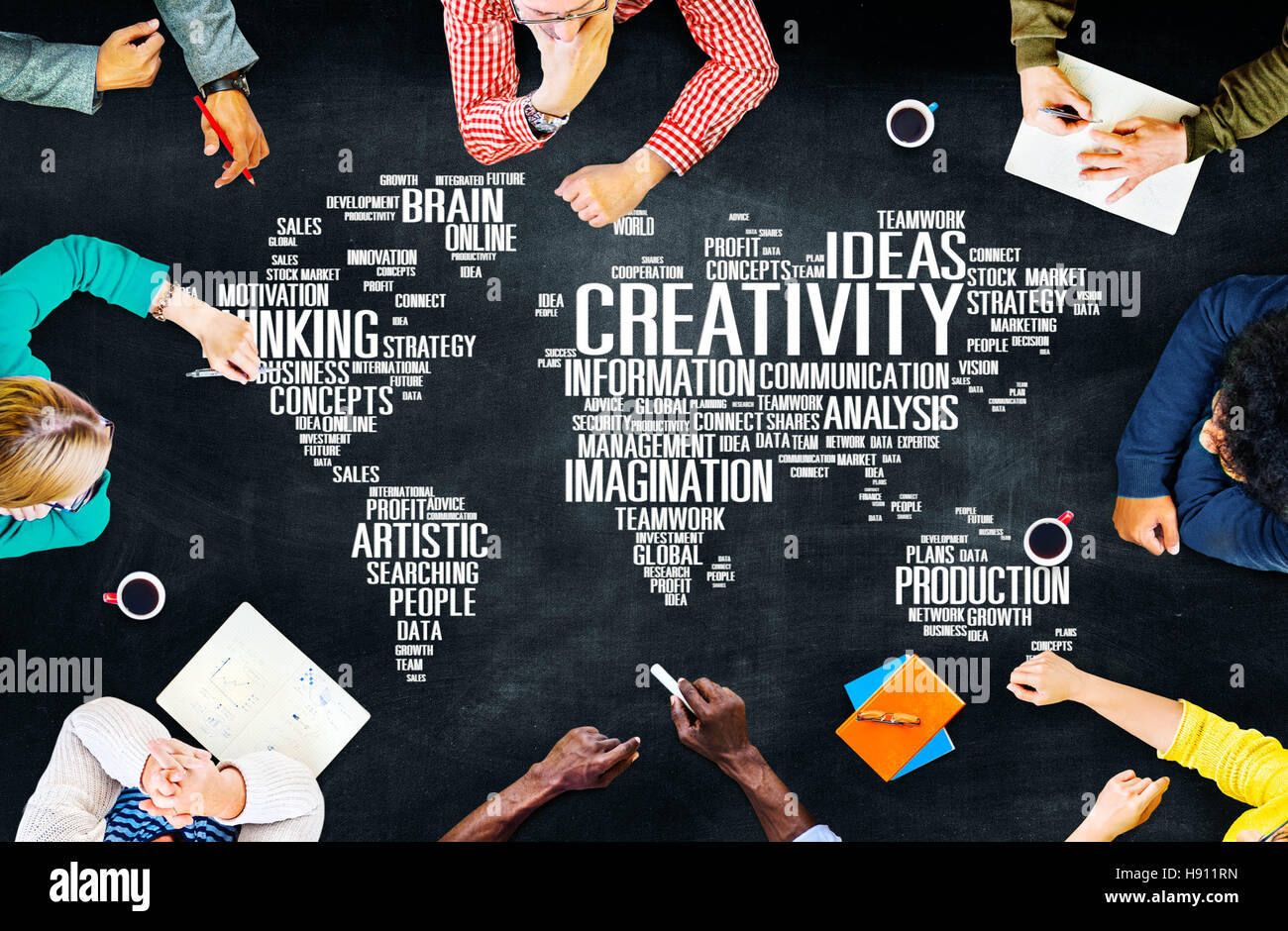 Creativity Artistic Imagination Inspiration Innovation Concept Stock ...