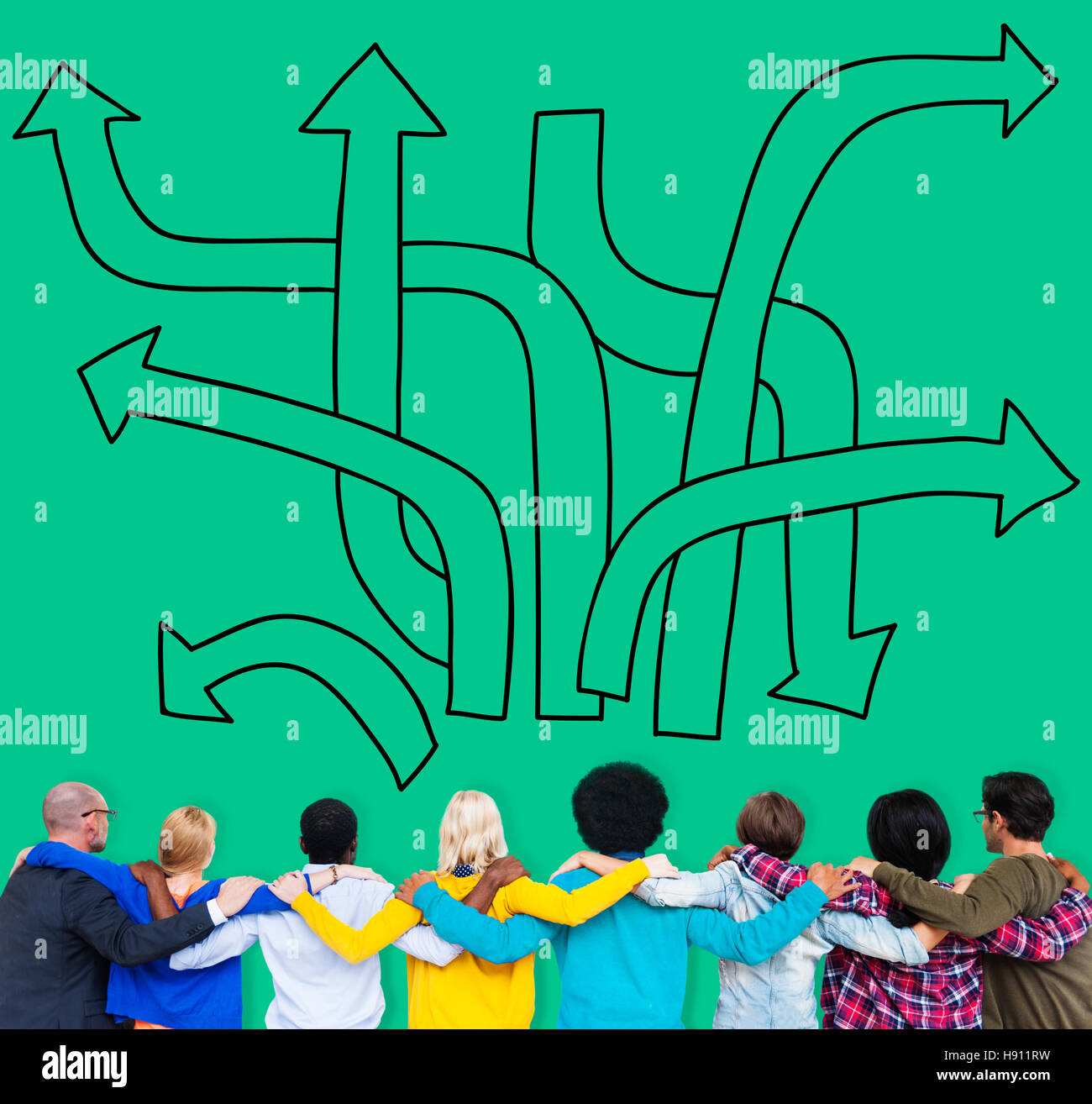 Direction Intersection Decision Option Chance Concept Stock Photo - Alamy