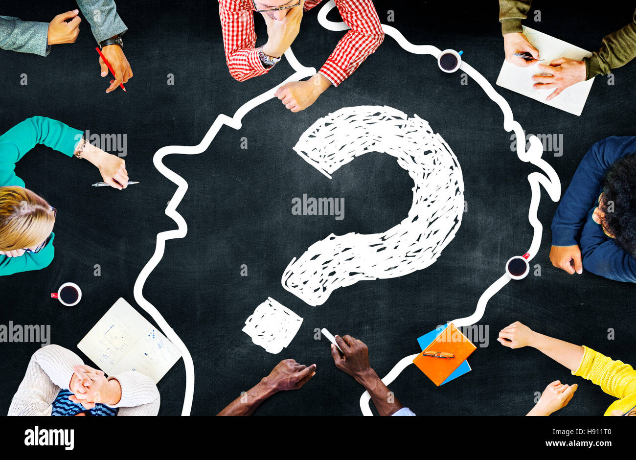 Confused Problem Question Worried Thought Concept Stock Photo - Alamy