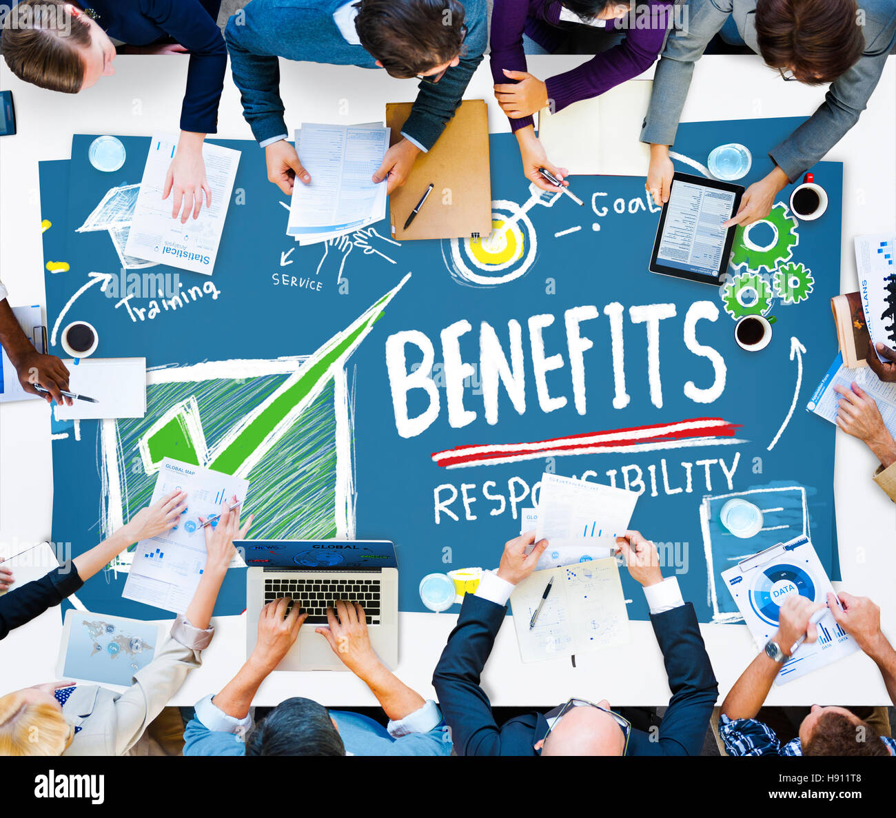 Benefits Responsibility Rewards Goal Skill Satisfaction Concept Stock ...