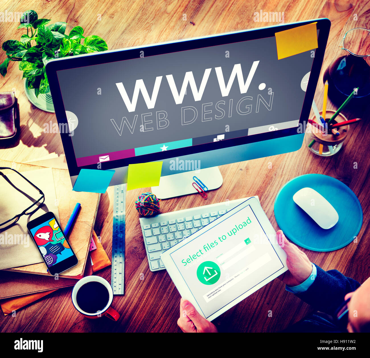 Web Design Web WWW Development Internet Media Creative Concept Stock ...