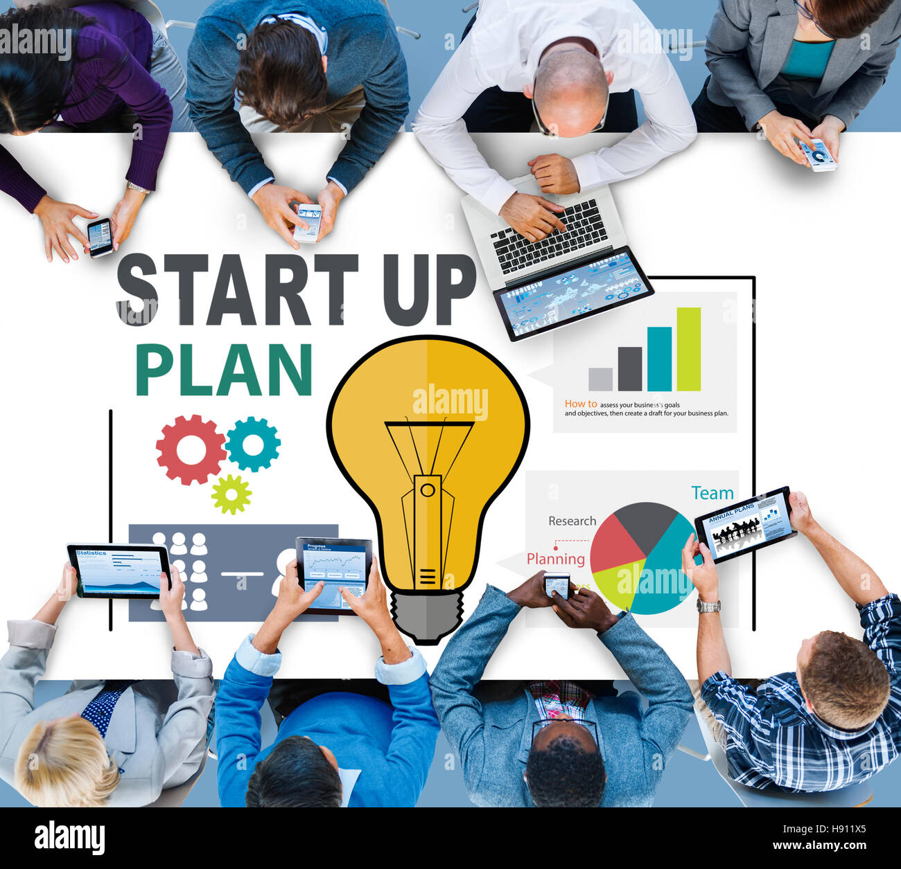 Startup Goals Growth Success Plan Business Concept Stock Photo - Alamy