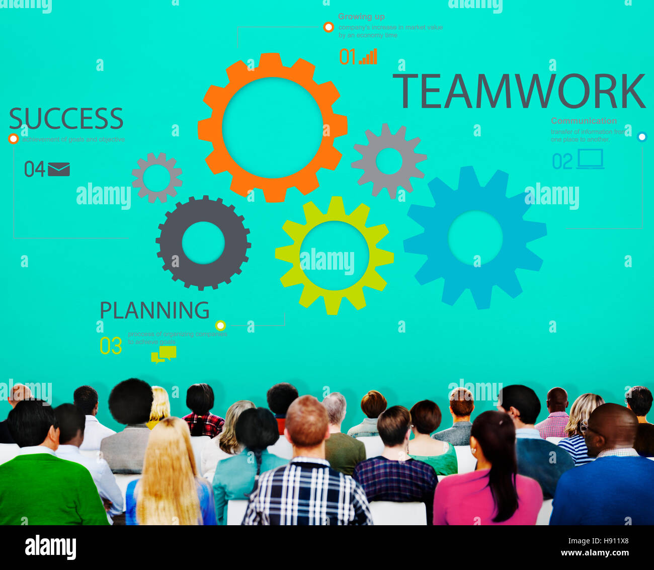 Teamwork Team Collaboration Connection Togetherness Unity Concept Stock ...