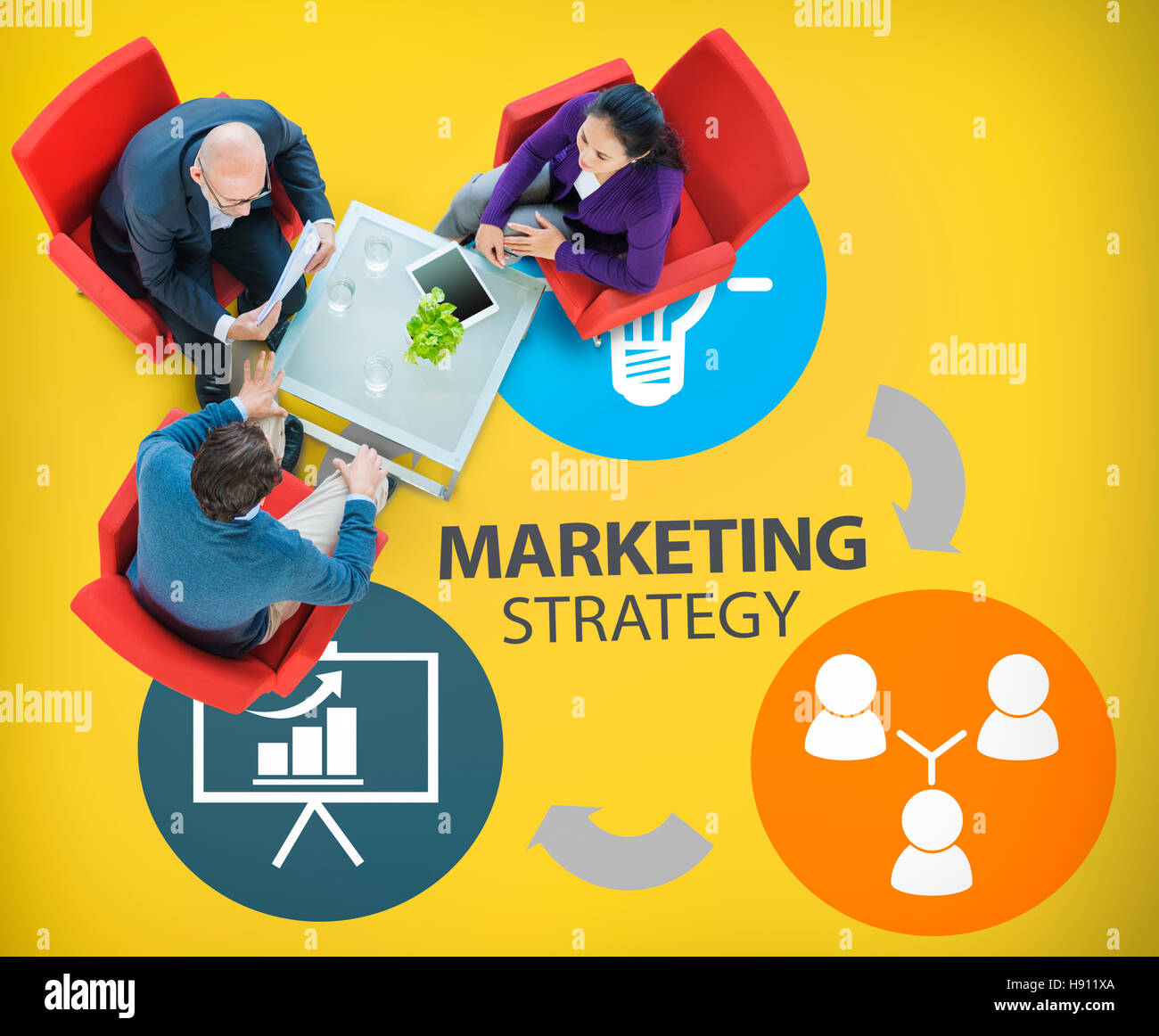 Marketing Strategy Branding Commercial Advertisement Plan Concept Stock ...