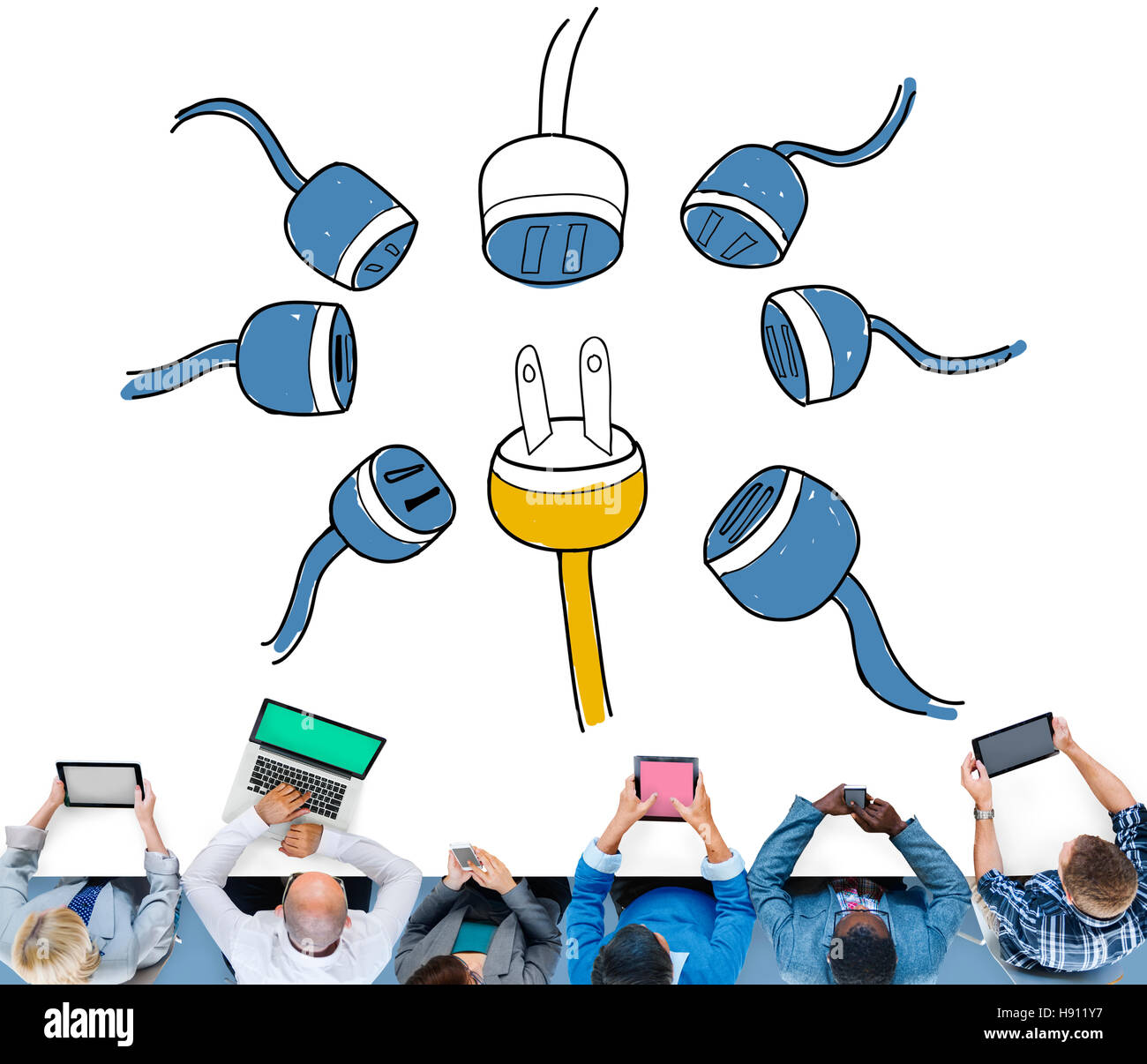 Power Energy Plug Connect Networking Concept Stock Photo - Alamy