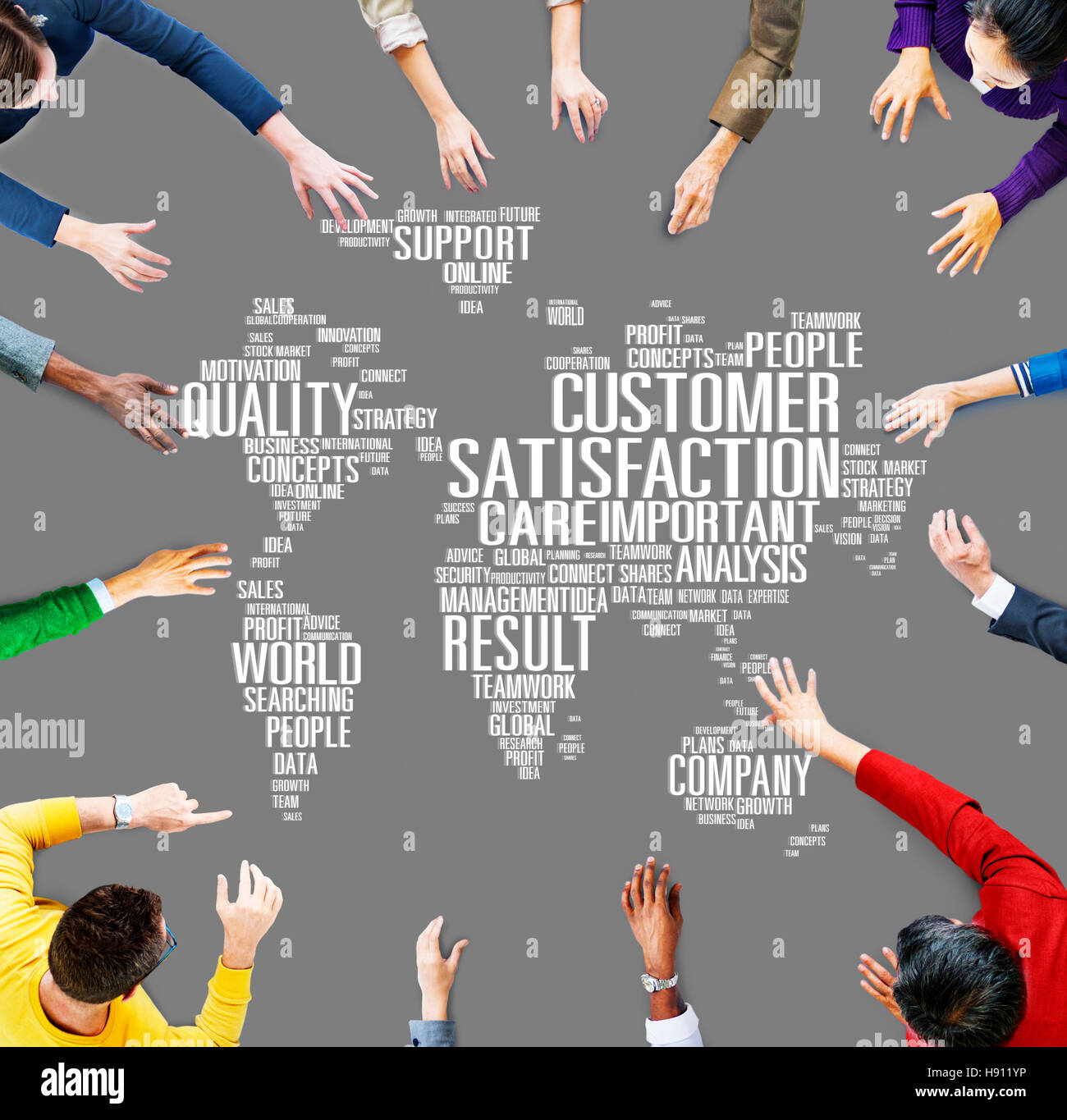 Customer Satisfaction Reliability Quality Service Concept Stock Photo ...