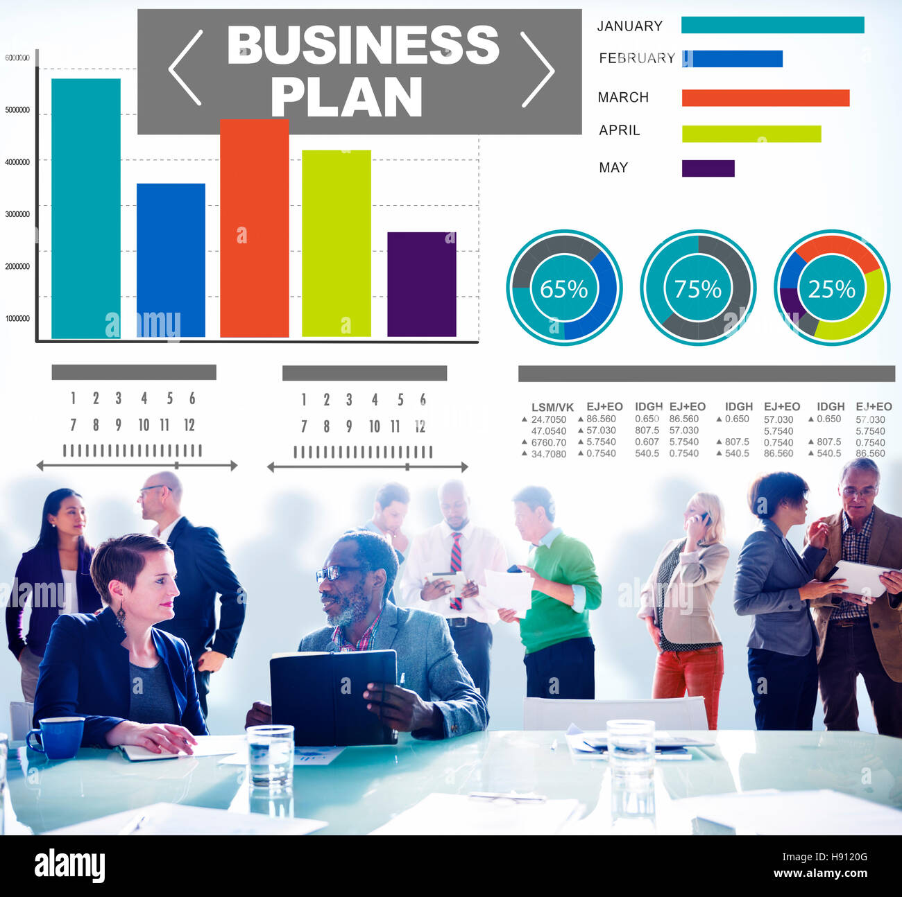 Business plan Bar Graph Data Development Information Concept Stock ...