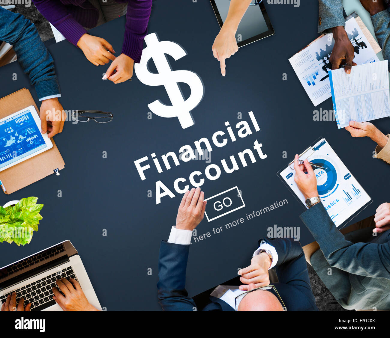 Financial Account Dollar Sign Go Concept Stock Photo - Alamy