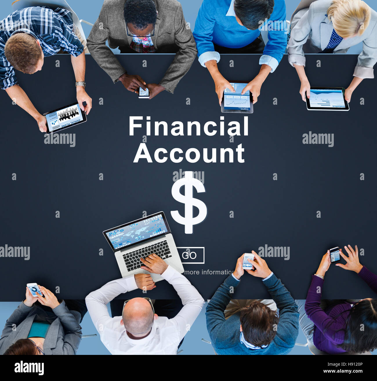 Financial Account Dollar Sign Go Concept Stock Photo - Alamy