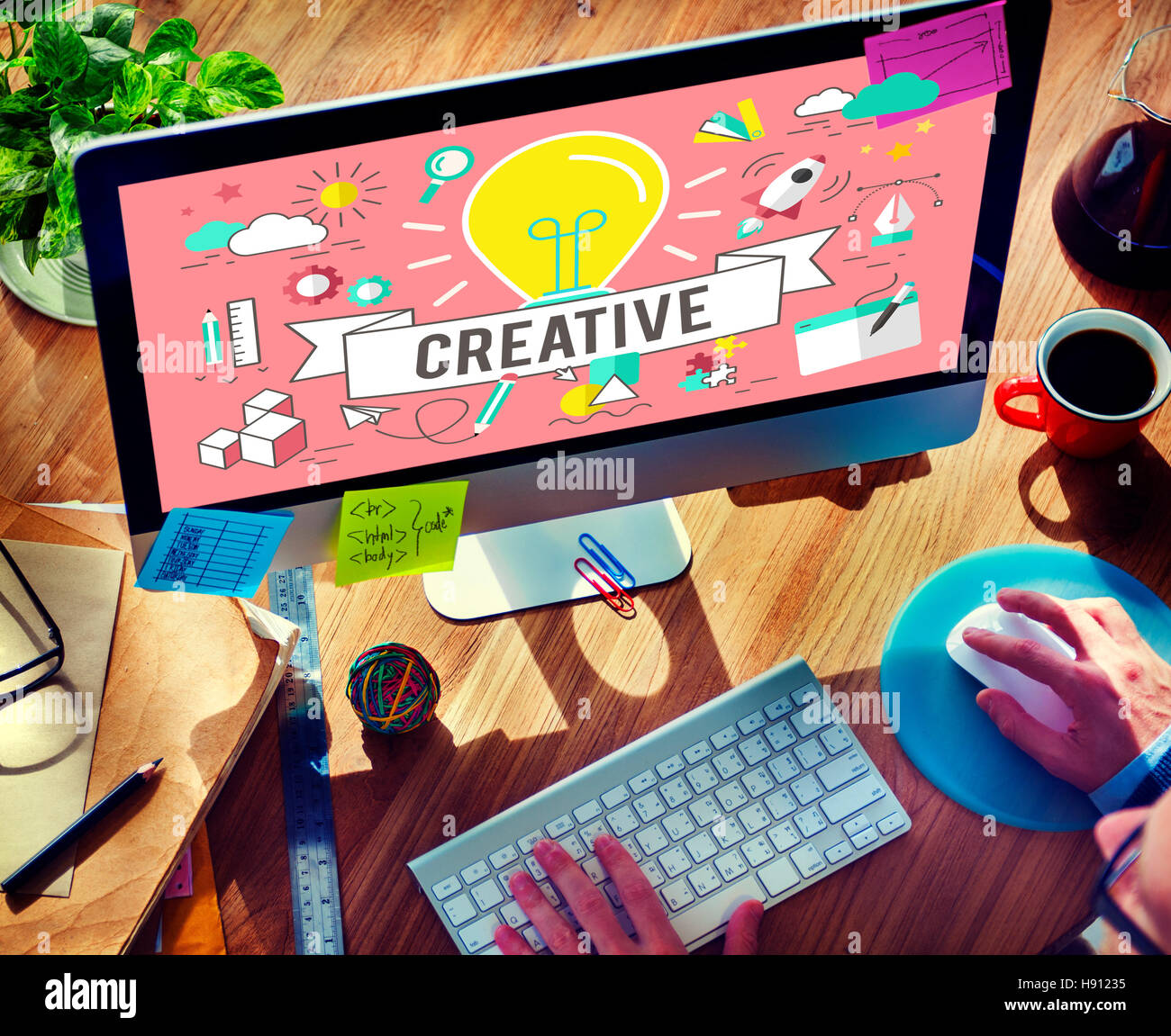 Creative Ideas Style Inspiration Design Concept Stock Photo - Alamy
