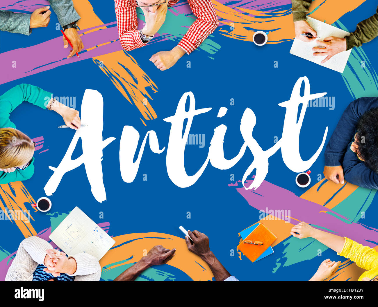 Artist Ideas Creative Imagine Word Concept Stock Photo - Alamy