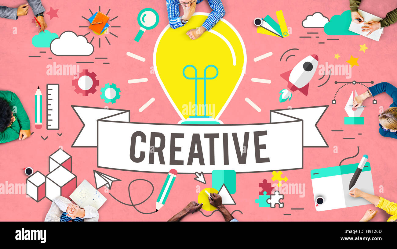 Creative Ideas Style Inspiration Design Concept Stock Photo - Alamy