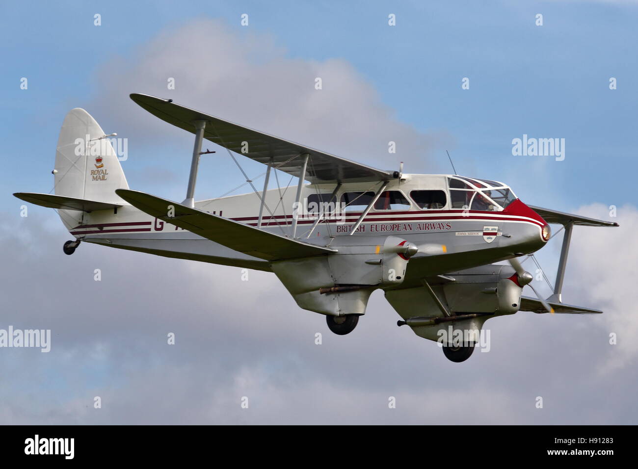 British European Airways de Havilland DH.89 Dragon Rapide G-AGSH at the ...