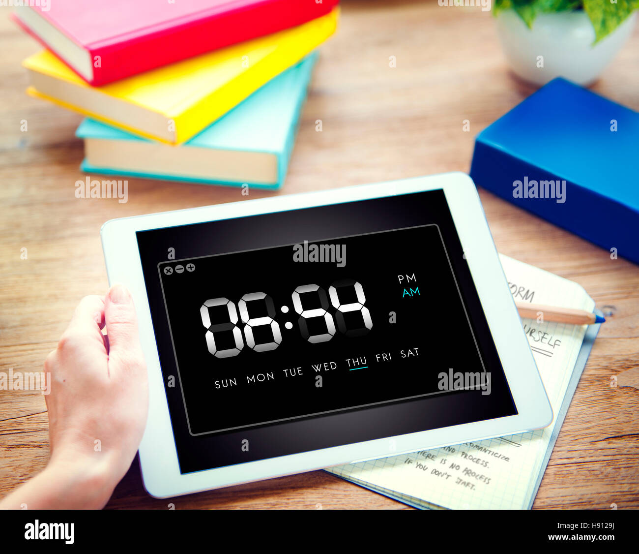 Clock Duration Time Leisure Hour Concept Stock Photo - Alamy