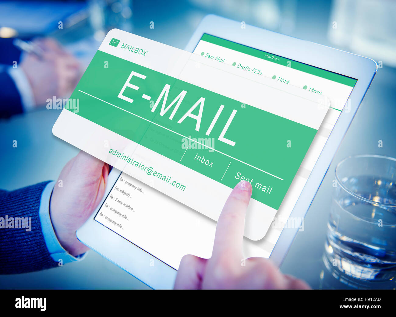 Email Message Digital Electronic Communication Concept Stock Photo - Alamy
