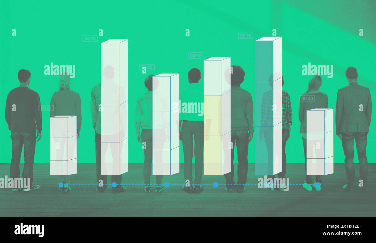 Bar Graph Statistics Analysis Business Concept Stock Photo - Alamy