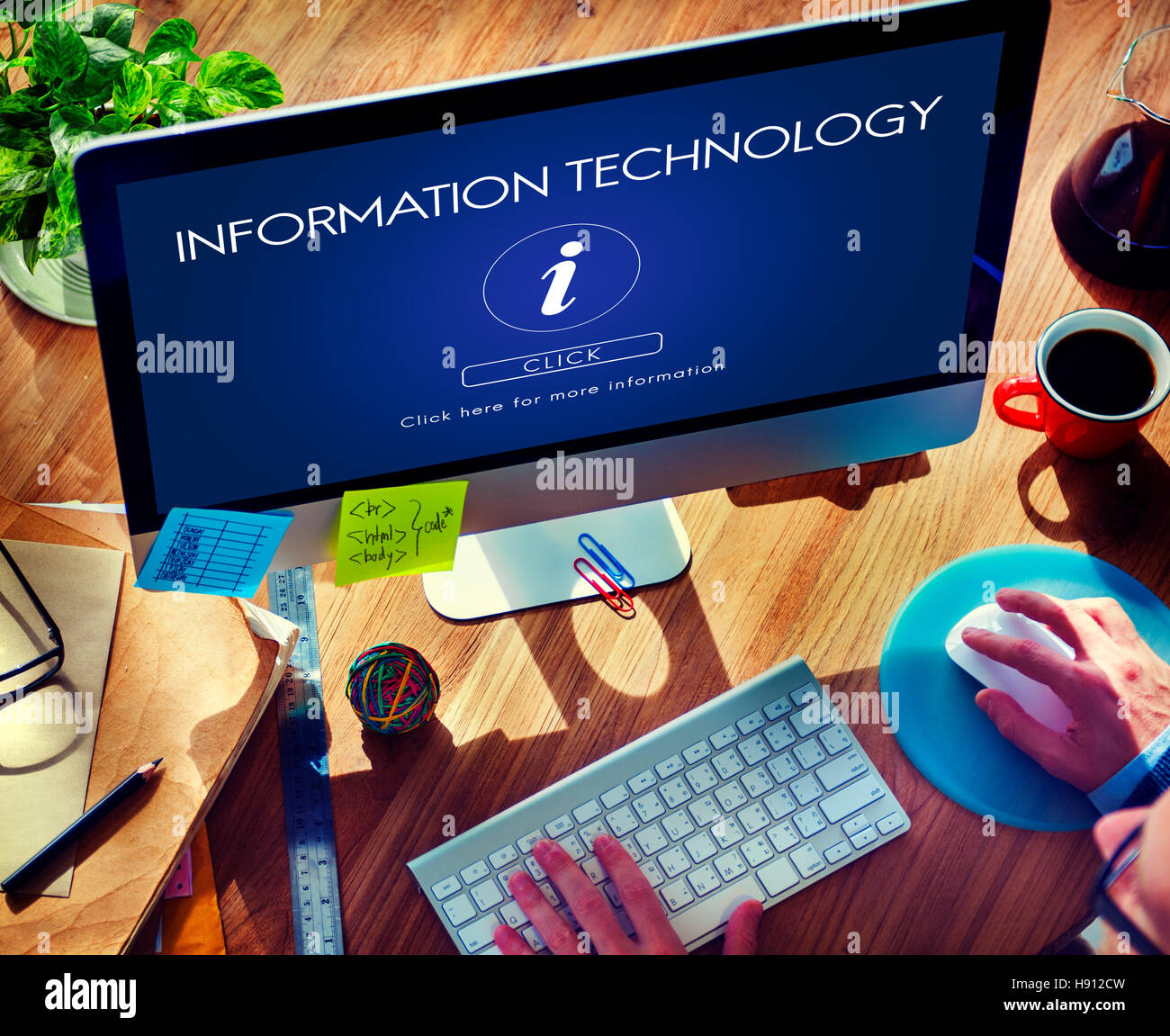 Information Technology Computer System Concept Stock Photo - Alamy