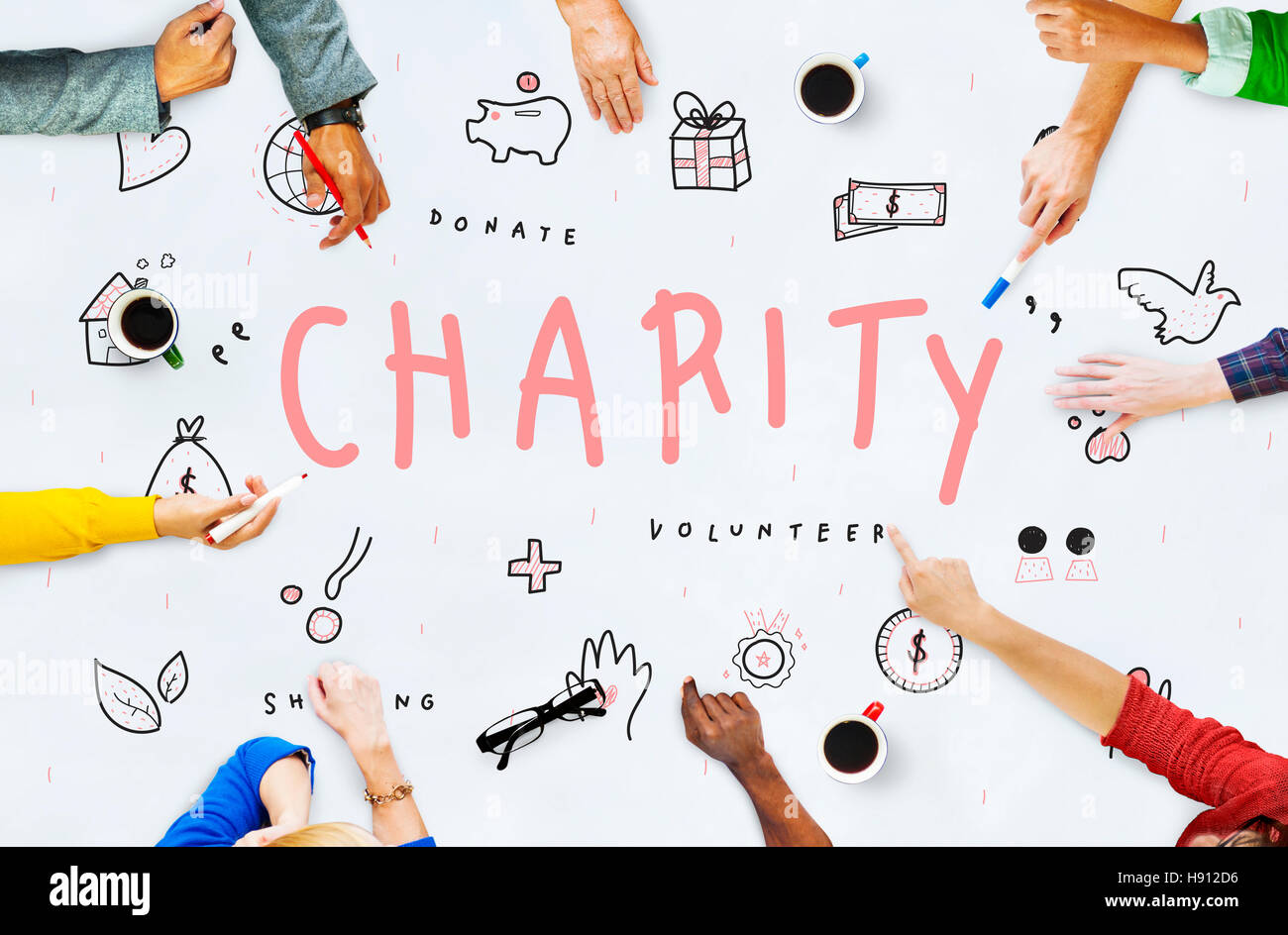 Charity Aid Donation Awareness Concept Stock Photo - Alamy