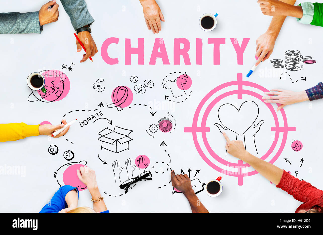 Charity Aid Donation Awareness Concept Stock Photo - Alamy
