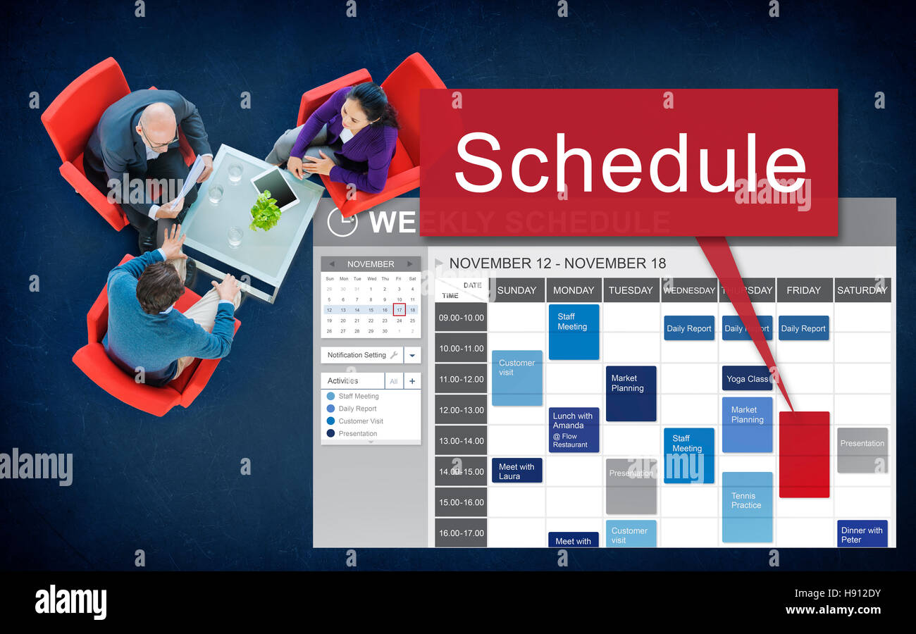 Schedule Organization Planning List To Do Concept Stock Photo - Alamy